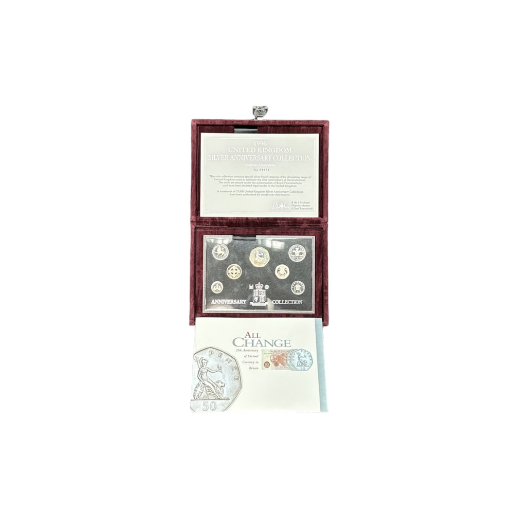 Pre-owned 25th Anniversary of Decimalisation Silver Proof 7 Coin Set ...